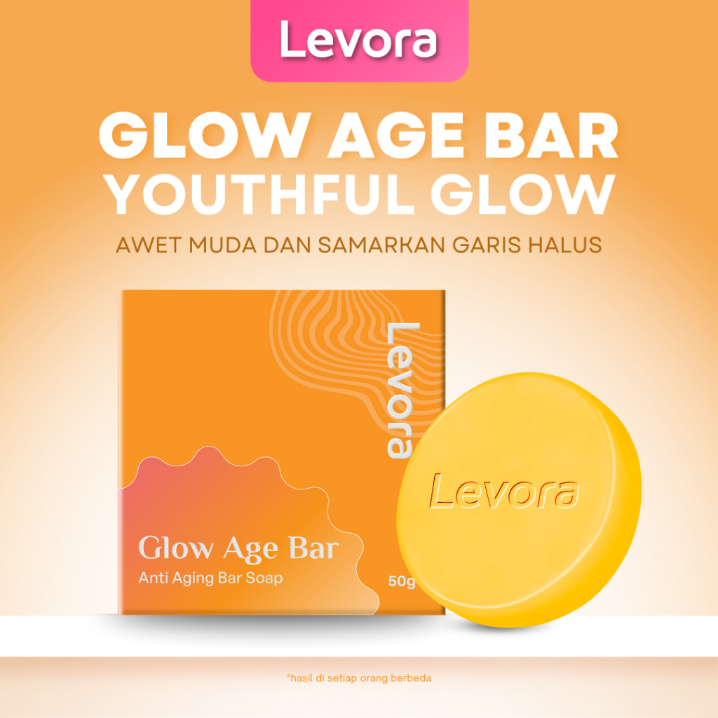 Jual Levora Glow Age Bar Anti Aging Bar Soap Peptiplus Retinoid Vitamin ...