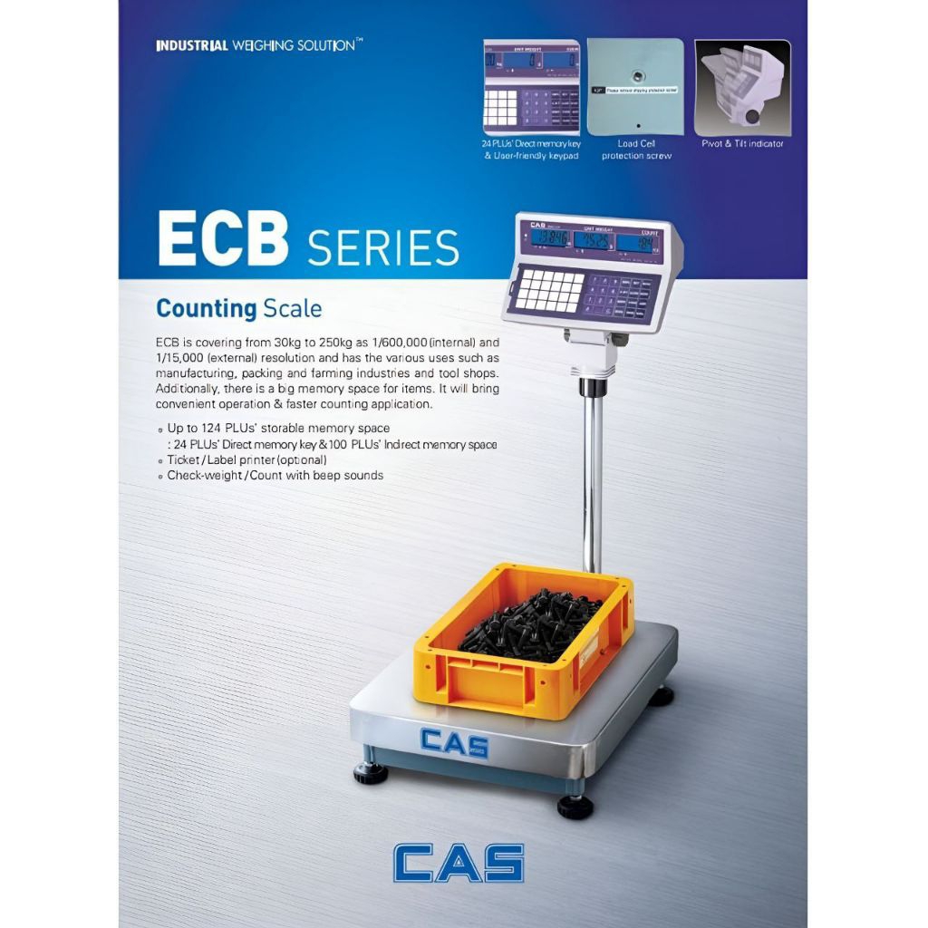 Jual CAS ECB 50 kg Timbangan CAS 50 kg CAS Counting Scale CAS Counting Bench Scale | Shopee ...