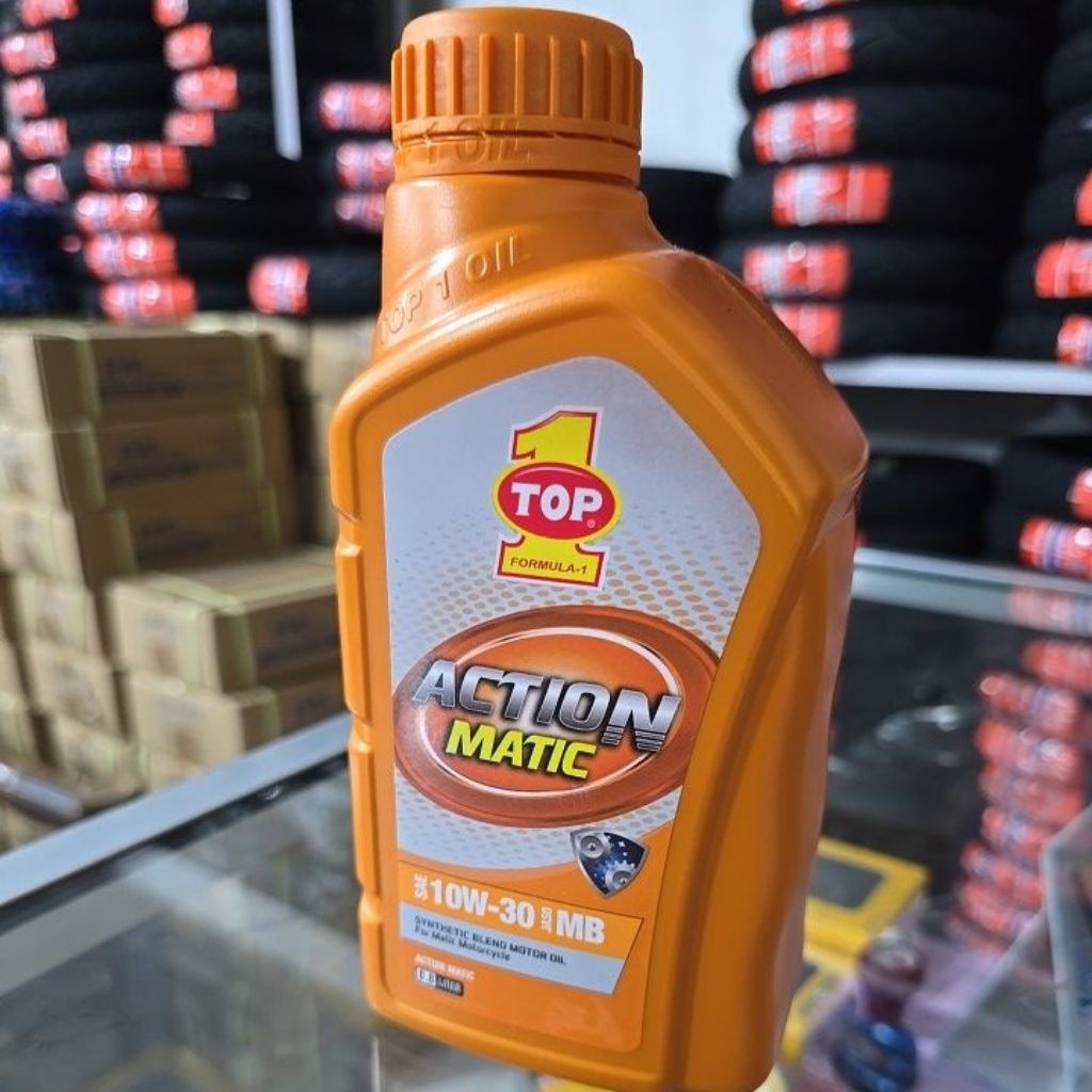 Jual OLI MESIN TOP 1 MATIC ACTION 10W30 ISI 800ML COCOK BUAT SEMUA ...