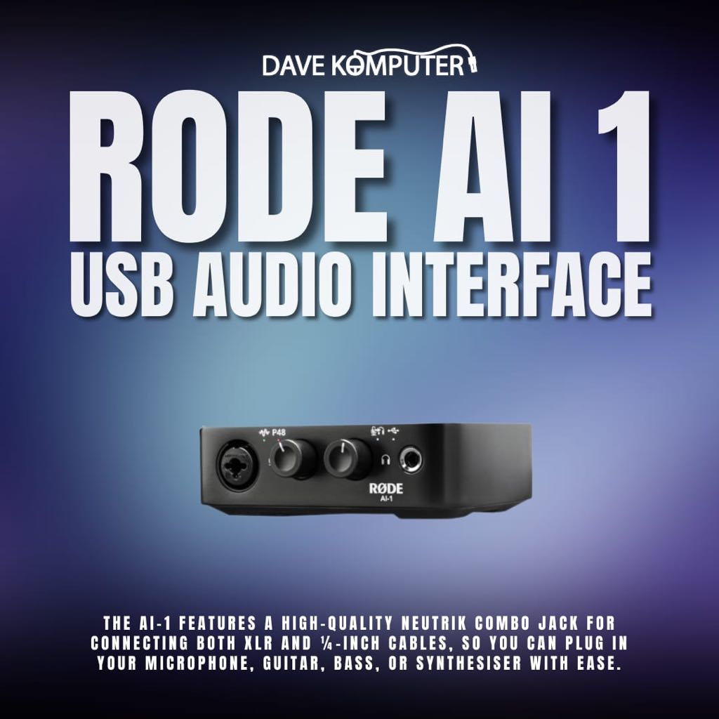 Jual Rode AI-1 / AI 1 / AI1 USB Audio Interface | Shopee Indonesia