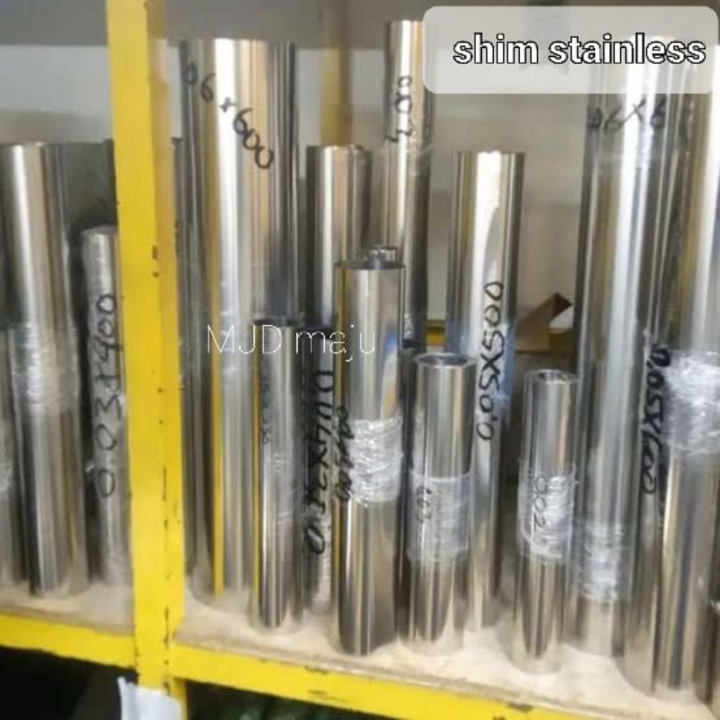 Jual shim plat stainless steel 304 0,1mm x 12mm x 1000mm | Shopee Indonesia