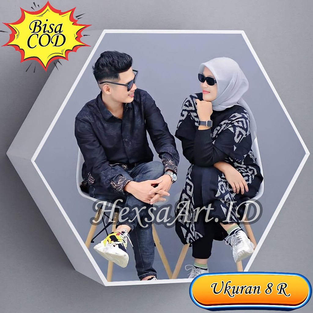 Jual Cetak foto Frame Block Model Hexsagonal | Shopee Indonesia