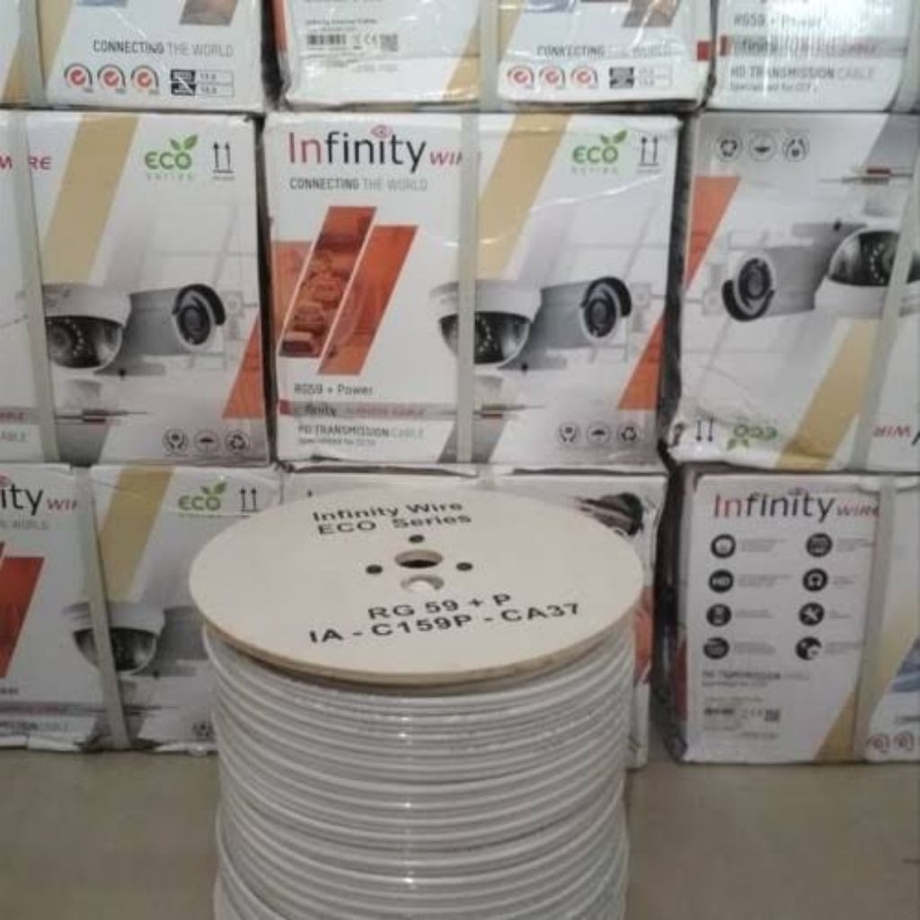 Jual Kabel cctv RG 59 + Kabel Power BekualitaMerek Infinity Harga per ...