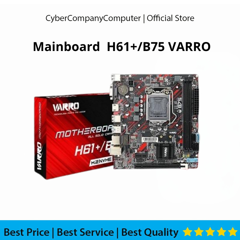 Jual MAINBOARD ONLY H61+/B75 - MOTHERBOARD H61+/B75 VARRO Rev 3 Socket ...