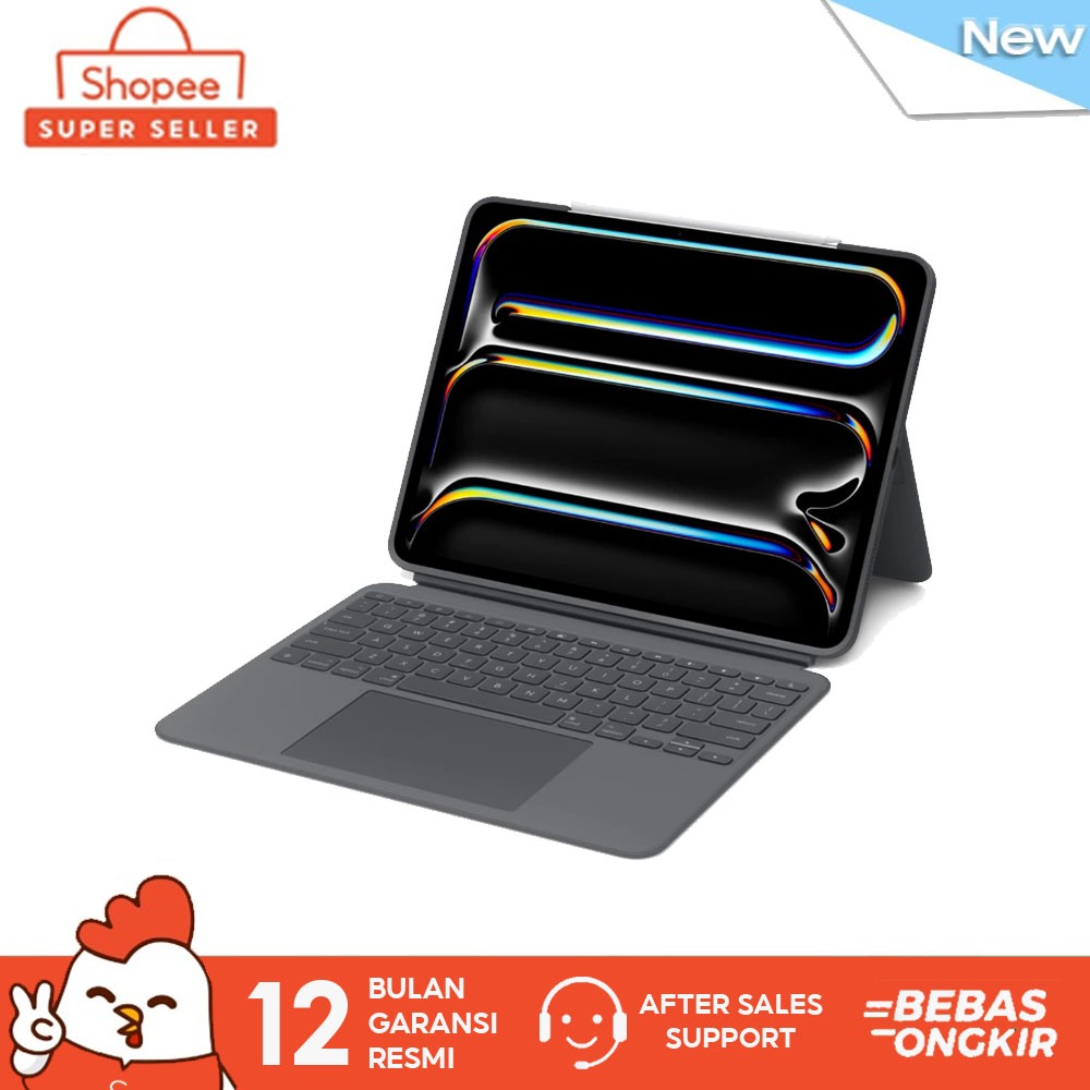 Jual Logitech Combo Touch Keyboard Case With Trackpad for iPad Pro M4 ...
