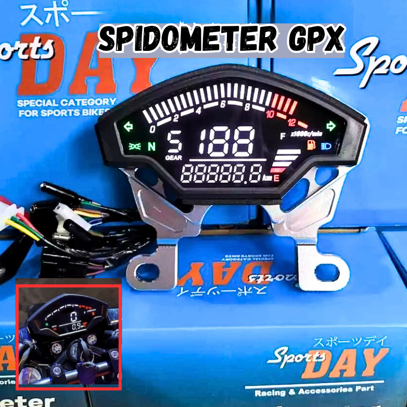 Jual SPEEDOMETER GPX SPORTSDAY DIGITAL SPIDO CB GL MPUNIVERSAL IMPORT ...