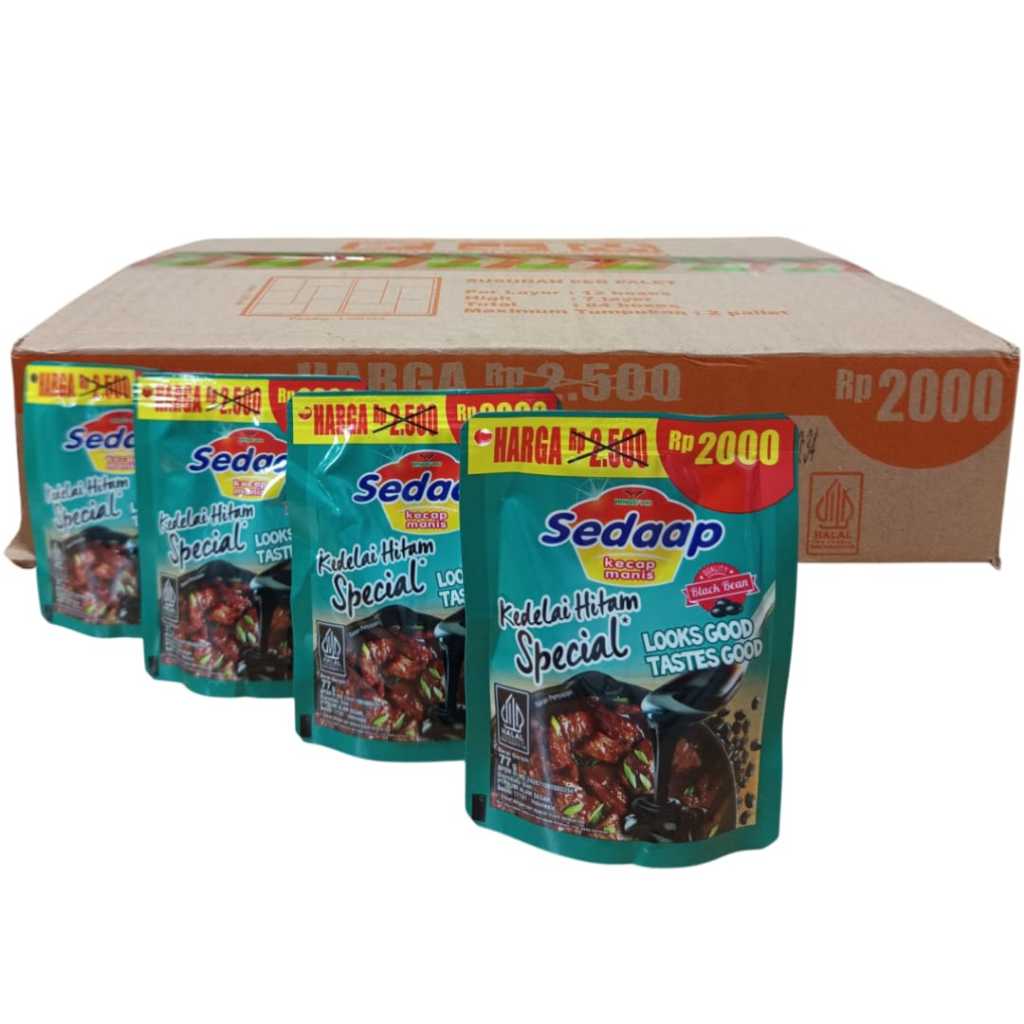 Jual PROMO 1 DUS Kecap Sedap Hijau Kecap Manis 77g isi 48 Pcs - 2000an ...