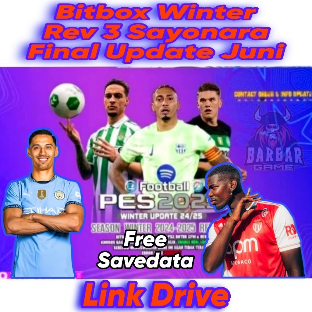 Jual Link Game PS3 - PES 2025 BITBOX PATCH WINTER PS3 REV 3 TRANSFER MEI 2025 - ready game ps2 ...