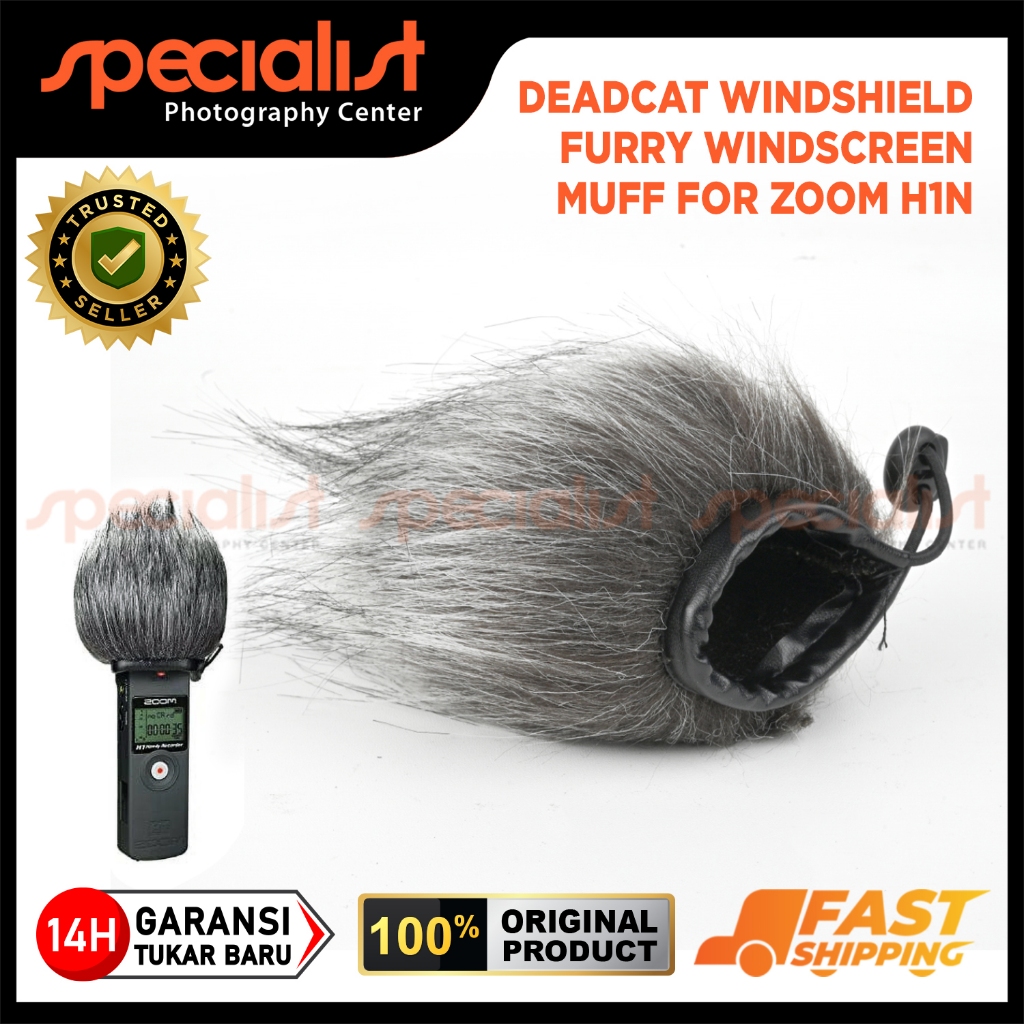 Jual Deadcat WindShield Furry Windscreen Muff for Zoom H1 H1N | Shopee ...