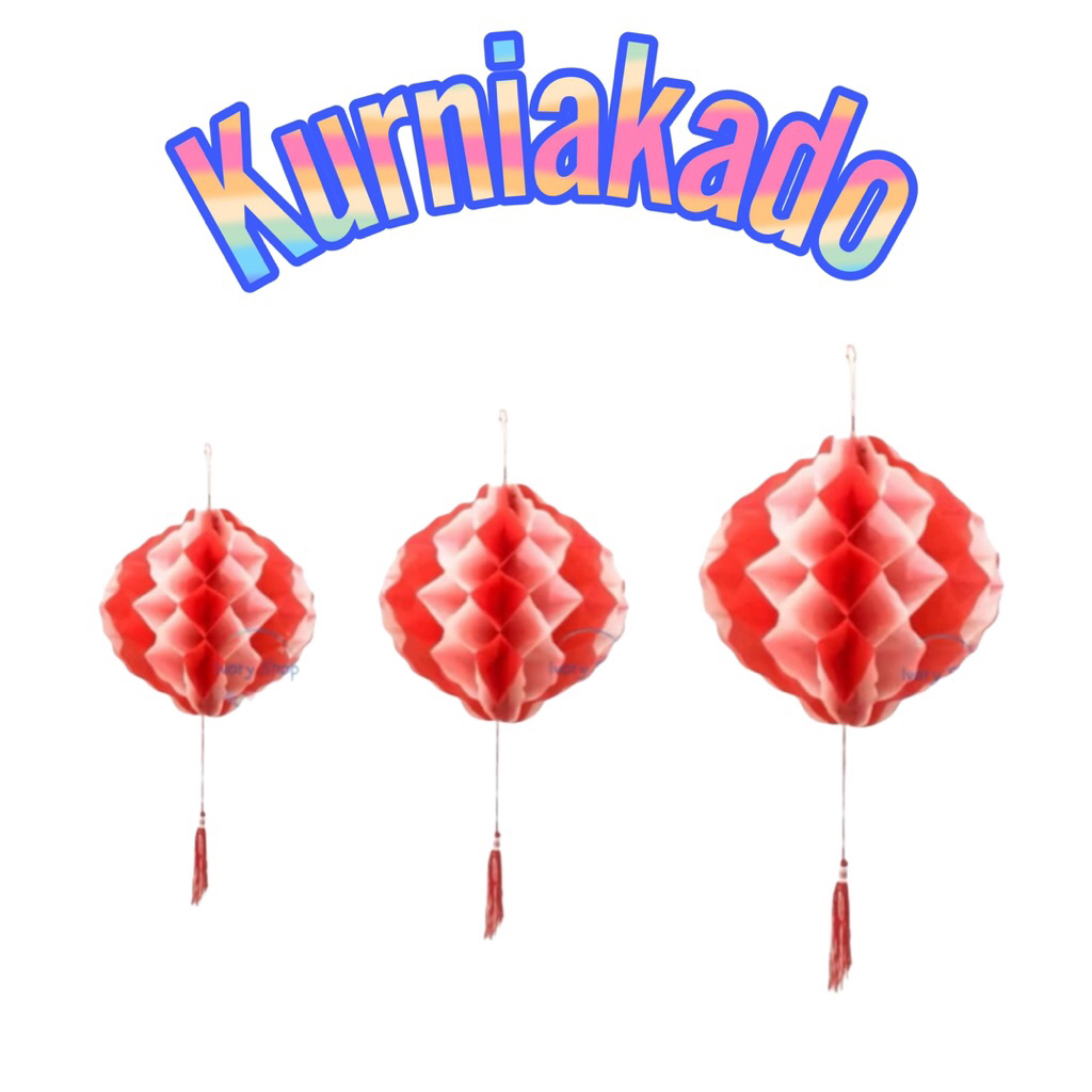 Jual Lampion Lipat Merah Putih untuk Dekorasi / Hiasan Perayaan HUT ...
