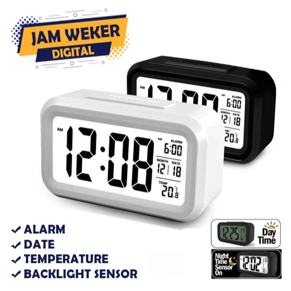 Jual Jam Digital LED Weker Pintar Jam Meja Duduk Digital Mini Smart ...