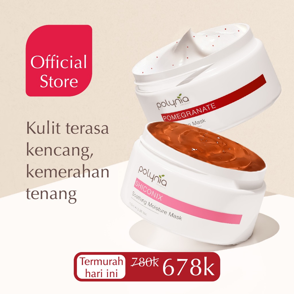 Jual POLYNIA | Pomegranate Revitalizing + Shiconix Soothing Moisture ...
