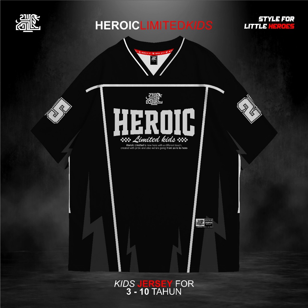 Jual HEROICLIMITED JERSEY VINTAGE ANAK KIDSBK25 - JERSEY ANAK SERIES ...