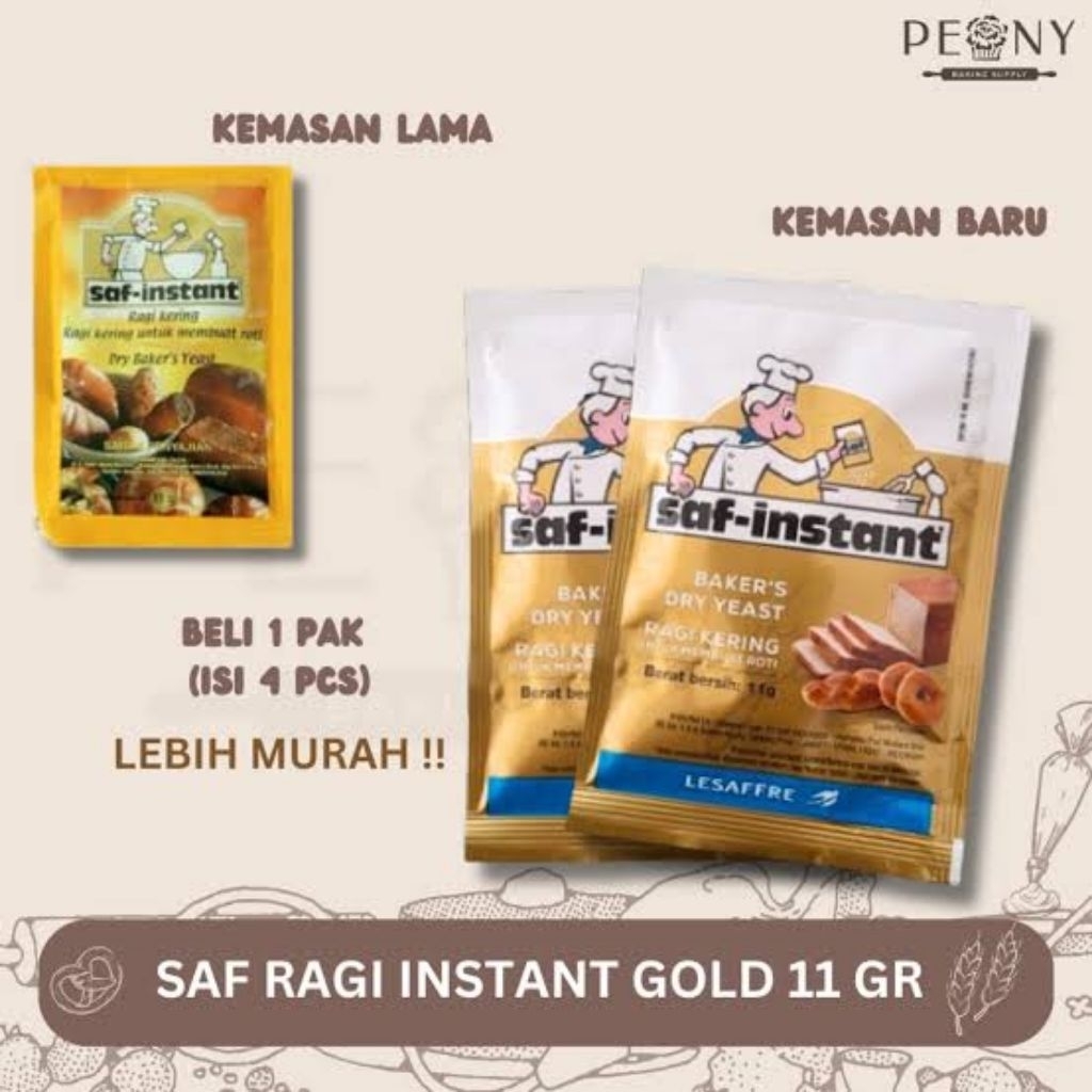 Jual SAF Instant Sachet 11gr x 4pcs | Shopee Indonesia