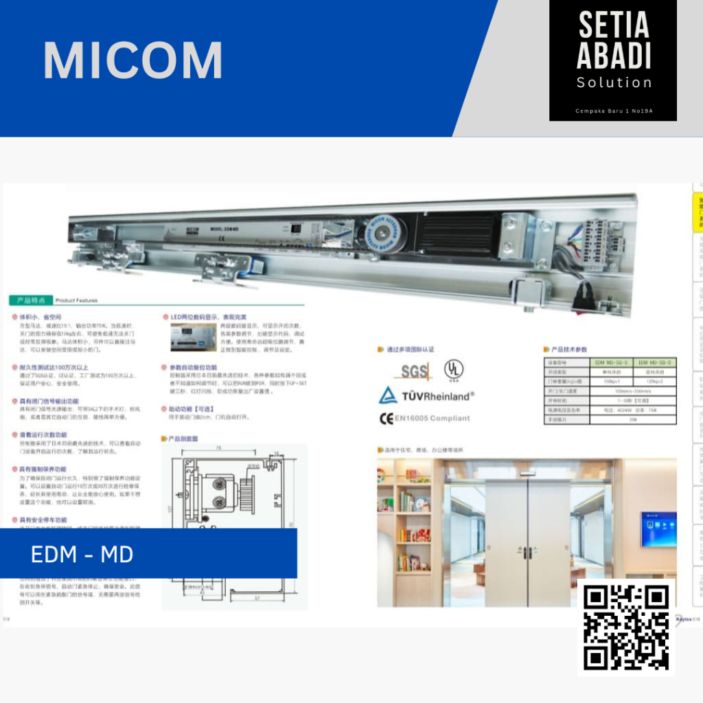 Jual MICOM Automatic sliding door type EDM MD | Shopee Indonesia
