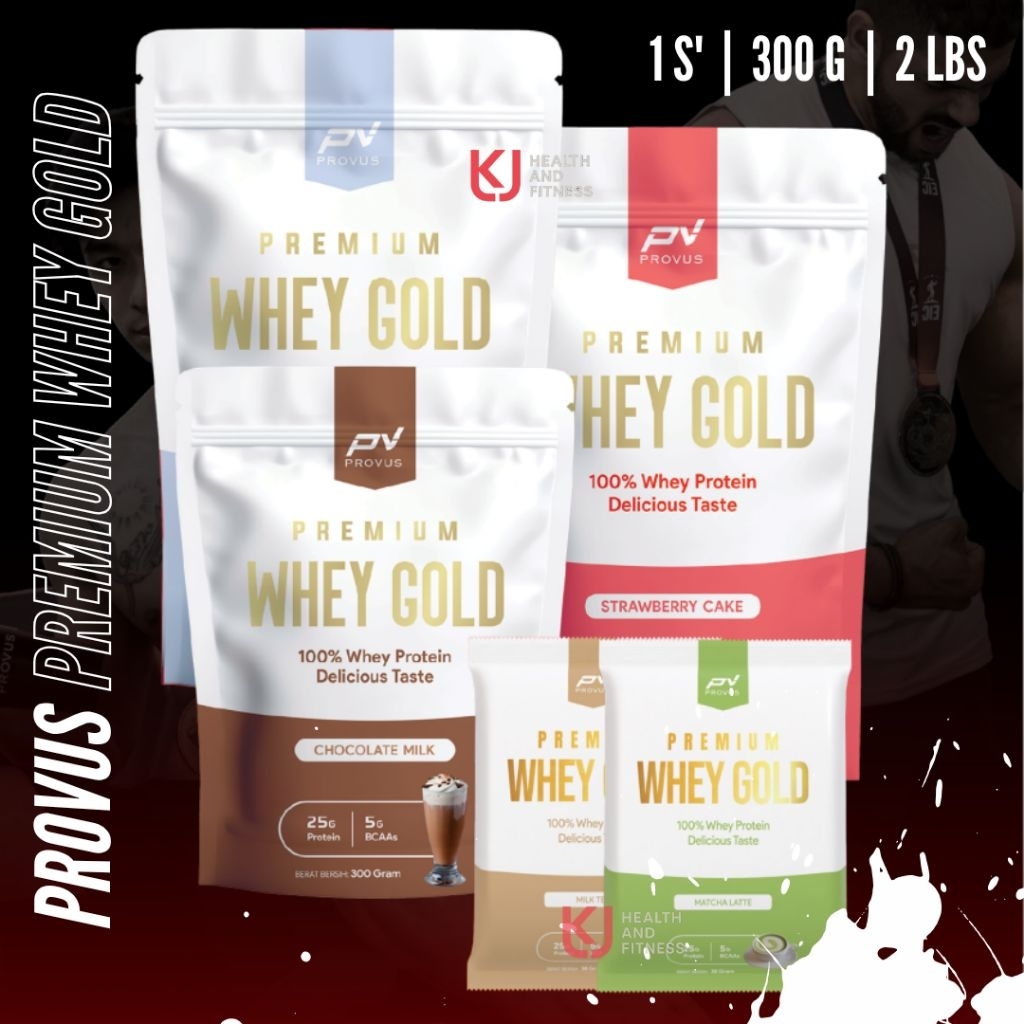 Jual PROVUS PREMIUM WHEY GOLD 300 G / 900 G | WHEY CONCENTRATE | SUSU ...