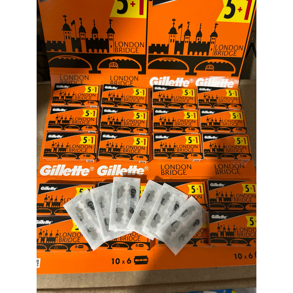 Jual GILLETTE LONDON BRIDGE 5+1-TOTAL120 LEMBER PLUS+5PCS-SILET 1-PAPAN ...