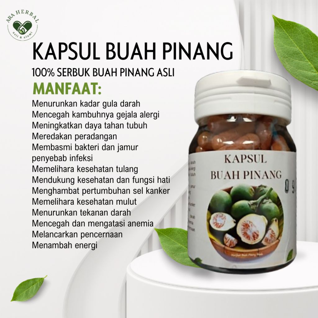 Jual KAPSUL BUAH PINANG ISI 50 PCS ( KEMASAN BOTOL ) PRIVASI AMAN ...