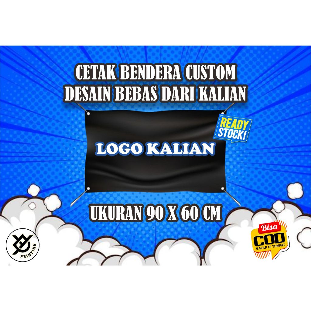 Jual CUSTOM BENDERA MINI FLAG DESAIN SESUKA KALIAN ! 90x60 CM | Shopee ...