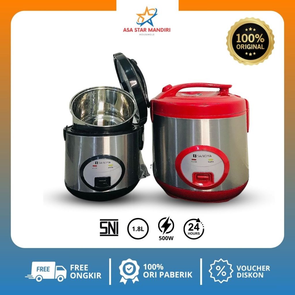 Jual Super Com Sanoya Stainless Pot/Magic com Sanoya/Rice Cooker ...