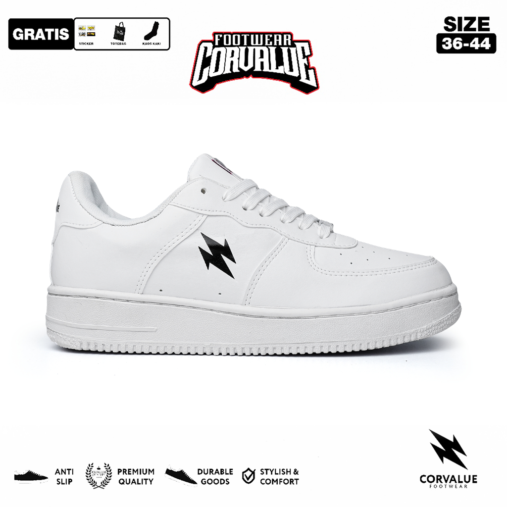 Jual CORVALUE - Sepatu Sneakers Kasual Corvalue Footwear Pria Wanita ...