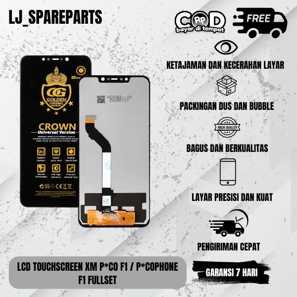 Jual LCD TOUCHSCREEN XM P*CO F1 / P*COPHONE F1 FULLSET | Shopee Indonesia