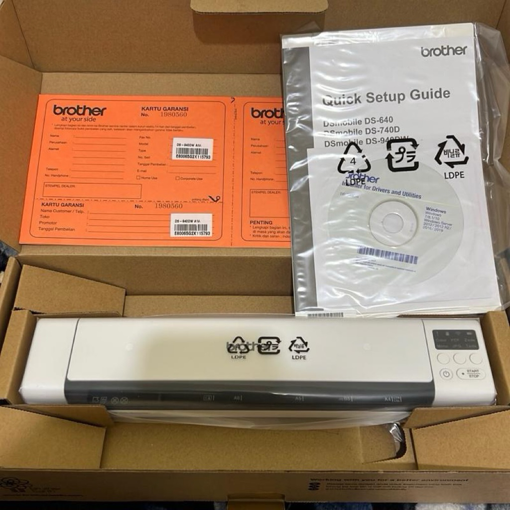 Jual BROTHER Scanner DS-940DW Portable Mobile Scanner DS-940DW Original ...