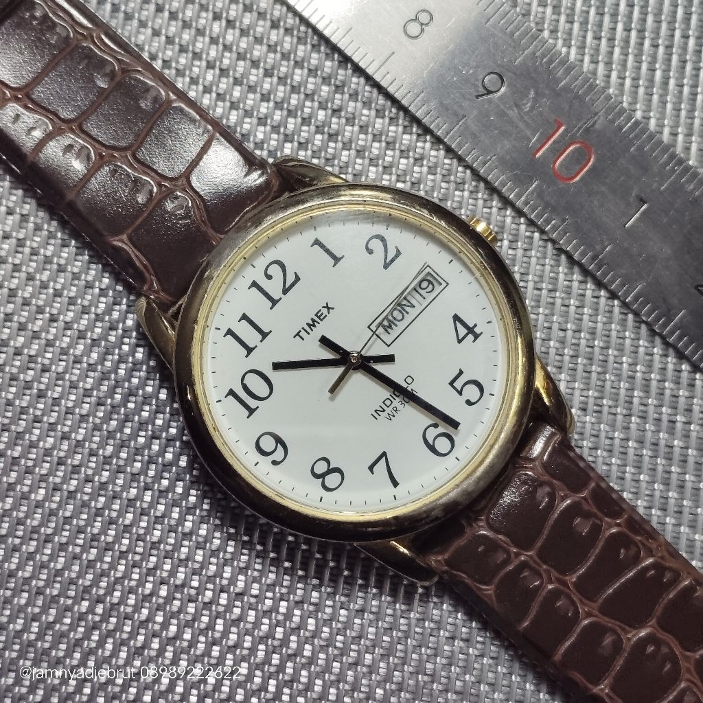 Jual Jam Timex Indiglo N3 White Gold Bekas | Shopee Indonesia