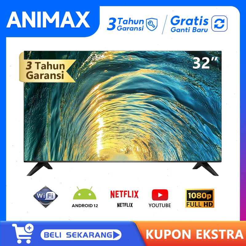 Jual Animax Smart TV LED 32 Inch TV Digital 32 inch 40 inch 43 inch Android TV Android 14.0 ...