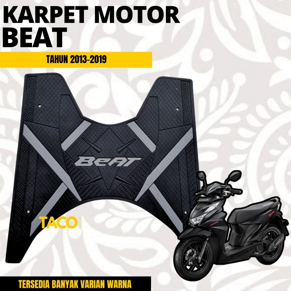 Jual KARPET MOTOR BEAT 2013-2025 ALAS KAKI MOTOR BEAT STREET DELUXE FI CBS INJECTION BAHAN KARET ...