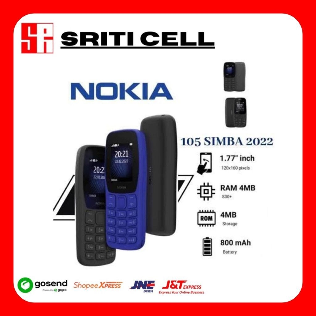 Jual nokia 105 simba dual sim garansi resmi tam | Shopee Indonesia