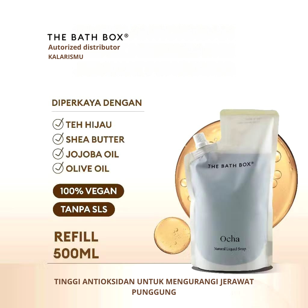 Jual The Bath Box Body Wash Ocha Liquid Soap Refill 500ml | Shopee ...