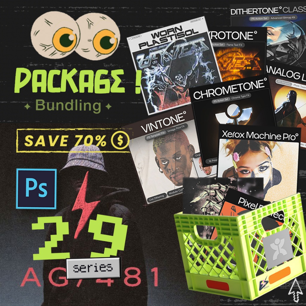 Jual Bundle 29+ Photoshop Tools & Assets by DORON STUDIOS - Action, Template, Texture dan Plugin ...