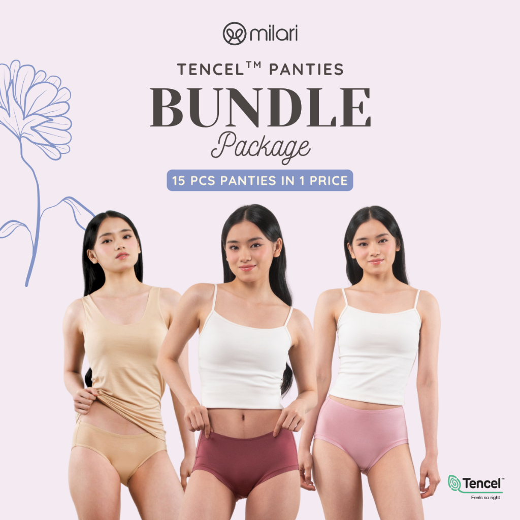 Jual Milari Koleksi Tencel Series, Reguler Tencel Panty Bundle 5pcs/pax | Shopee Indonesia