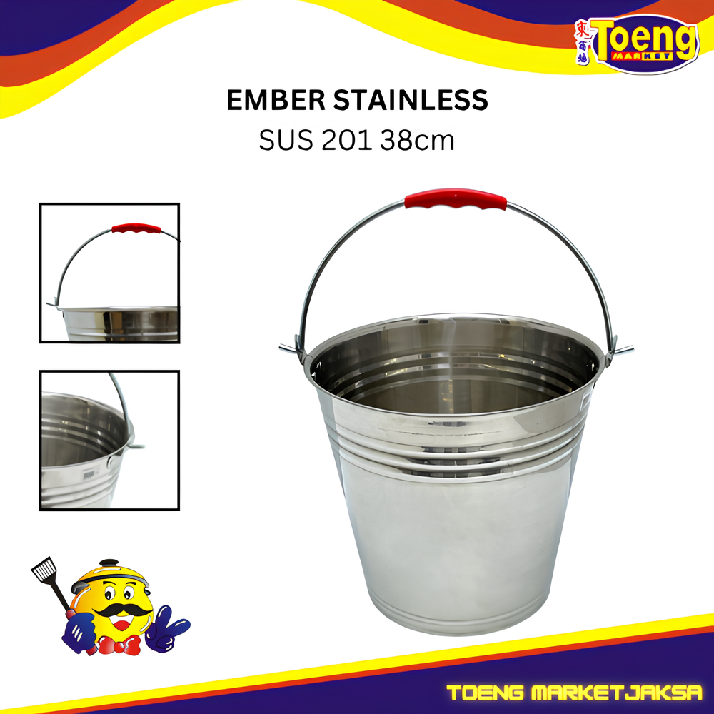 Jual Ember Stainless Sus 201 - Timba Air Stainless 201 38cm ZC | Shopee ...