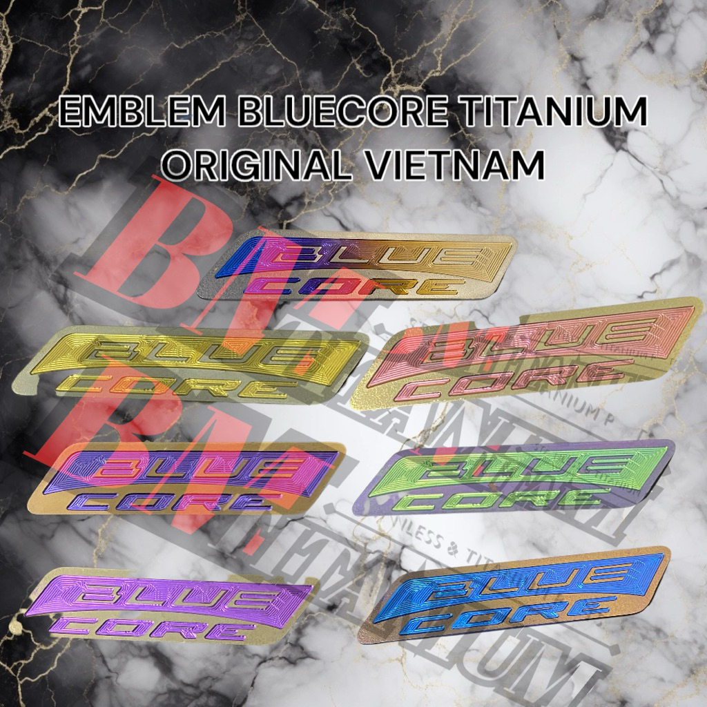 Jual EMBLEM BLUE CORE TITANIUM ORIGINAL VIETNAM | Shopee Indonesia