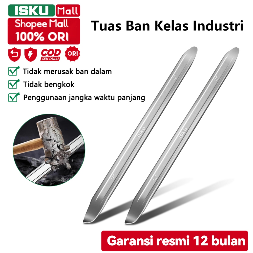 Jual ISKU Alat Pengungkit Ban Motor Segitiga 2 Buah 12 Inch 30cm Alat ...