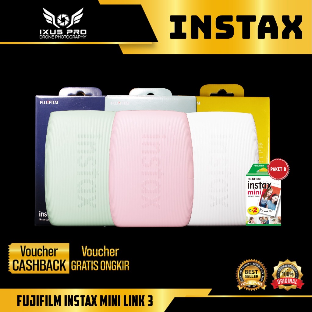 Jual FUJIFILM Instax Mini Link 3 Smartphone Printer - Fuji Instant ...