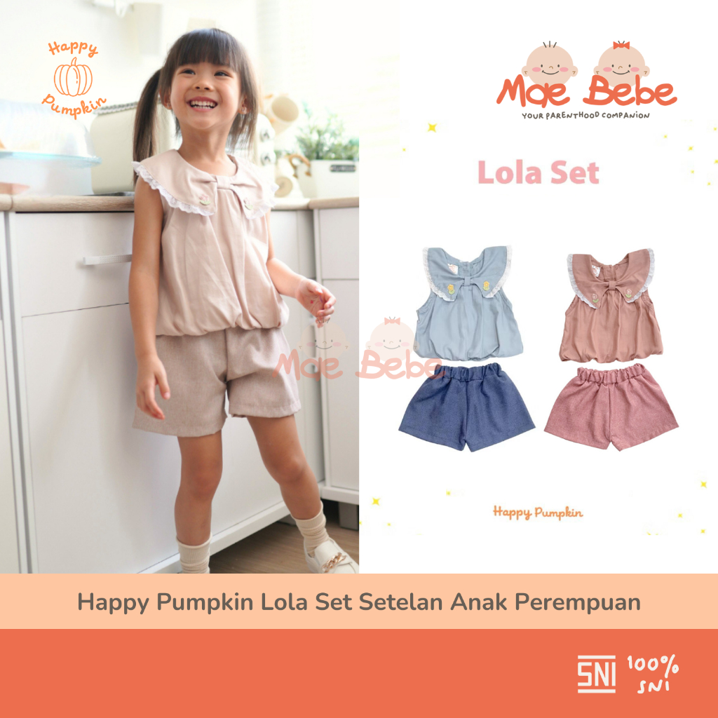 Jual Happy Pumpkin Lola Set Bold & Breezy Setelan Kutung Anak Perempuan 1-3 Tahun | Shopee Indonesia