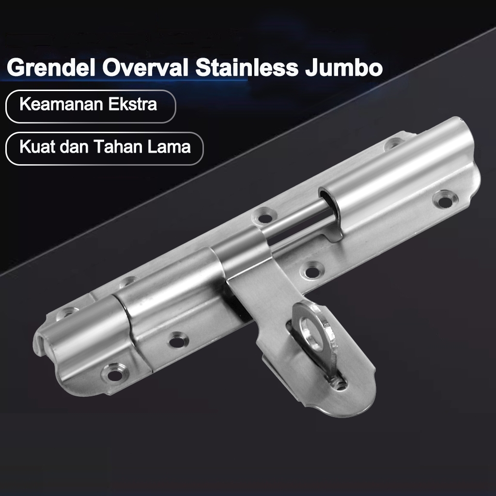 Jual Grendel Overval Jumbo Stainless Gudang Jendela Tebal Kokoh Kuat 4 ...