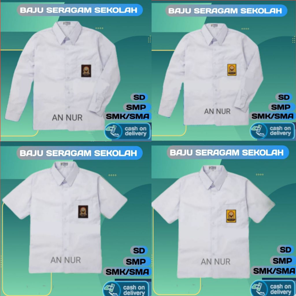 Jual BAJU SERAGAM SEKOLAH SMA SMK SMP SD TERBARU | Shopee Indonesia