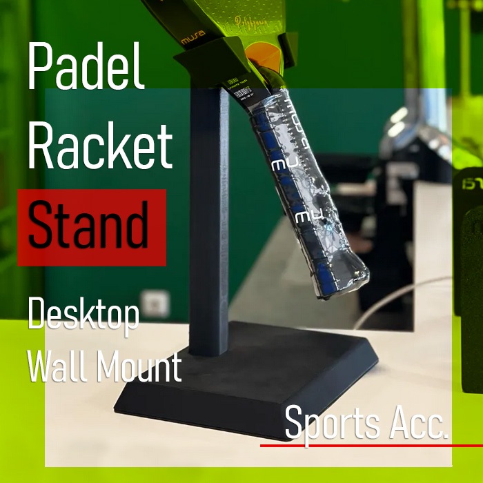 Jual Padel Racket Holder Desktop Wall Mount Display Stand Raket Gantung ...