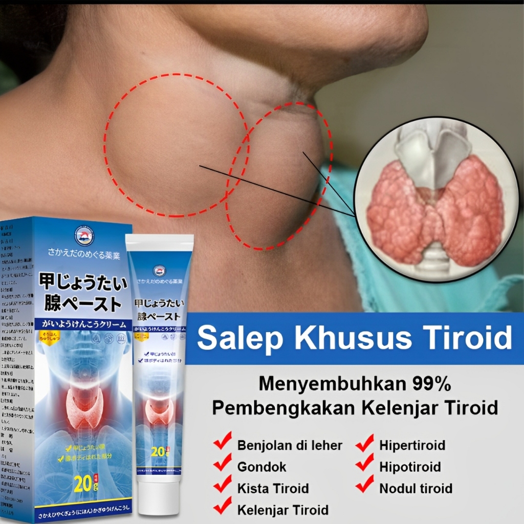 Jual Jepang Salep Tiroid Obat benjolan di leher Obat Gondok 20g Obat ...