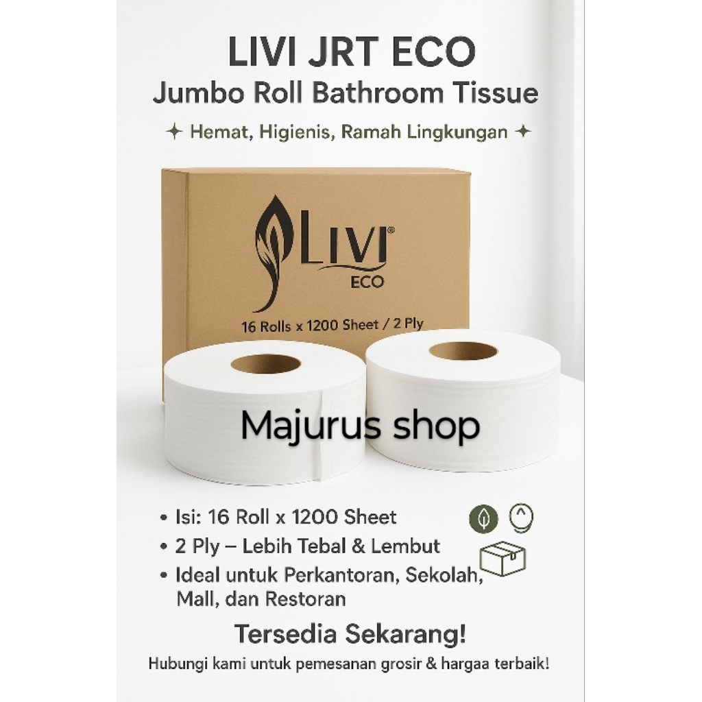 Jual [Paket 1DUS]-Livi JUMBO JRT -Eco Tissue Toilet Roll Jumbo JRT ...