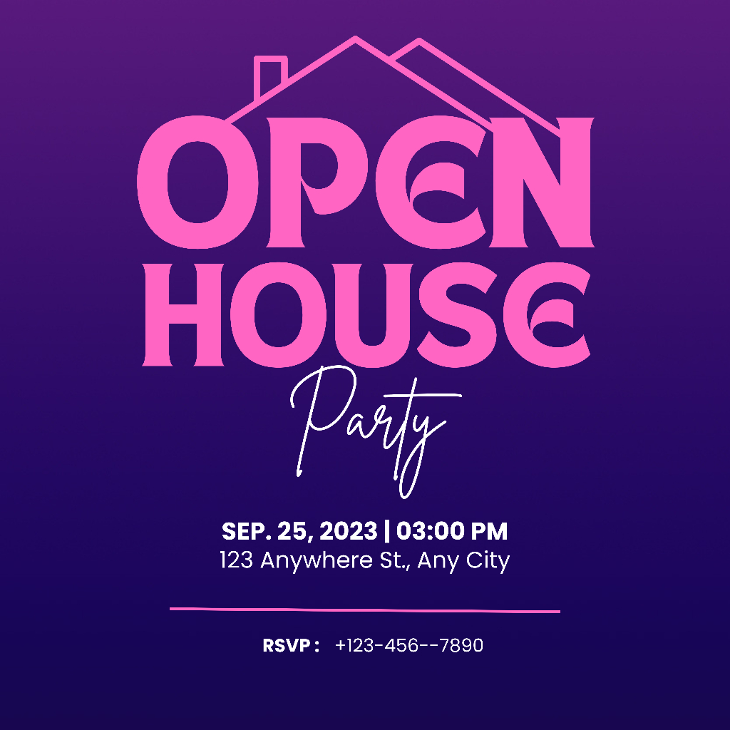 Jual Undangan Digital Syukuran Rumah Open House JPG/PNG | Minimalis ...