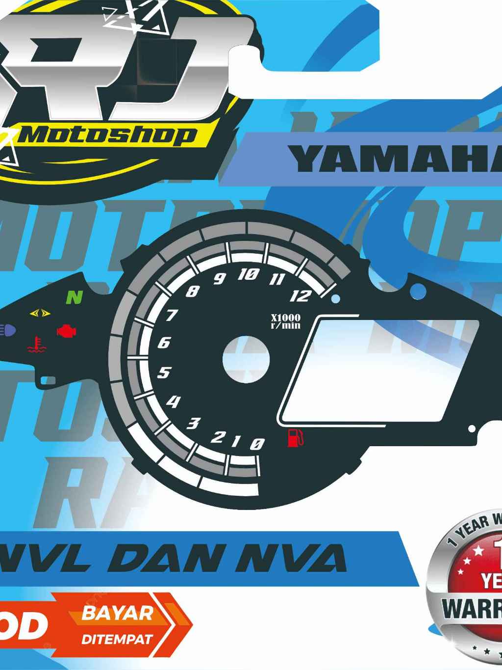 Jual PANEL COSTOM SPEEDOMETER YAMAHA VIXION NVL DAN VIXION NVA | Shopee ...