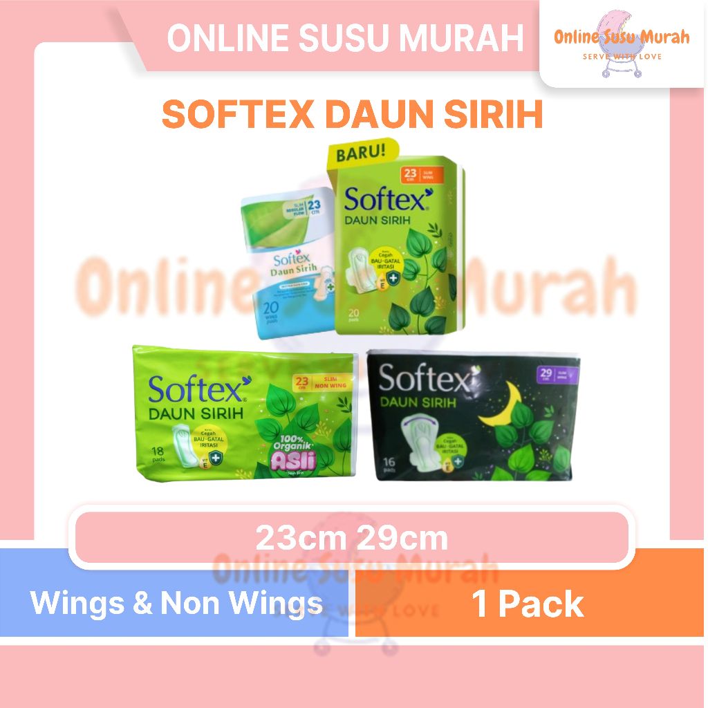 Jual SOFTEX DAUN SIRIH 23 CM 29 CM PEMBALUT 23CM 29CM PRLA | Shopee Indonesia