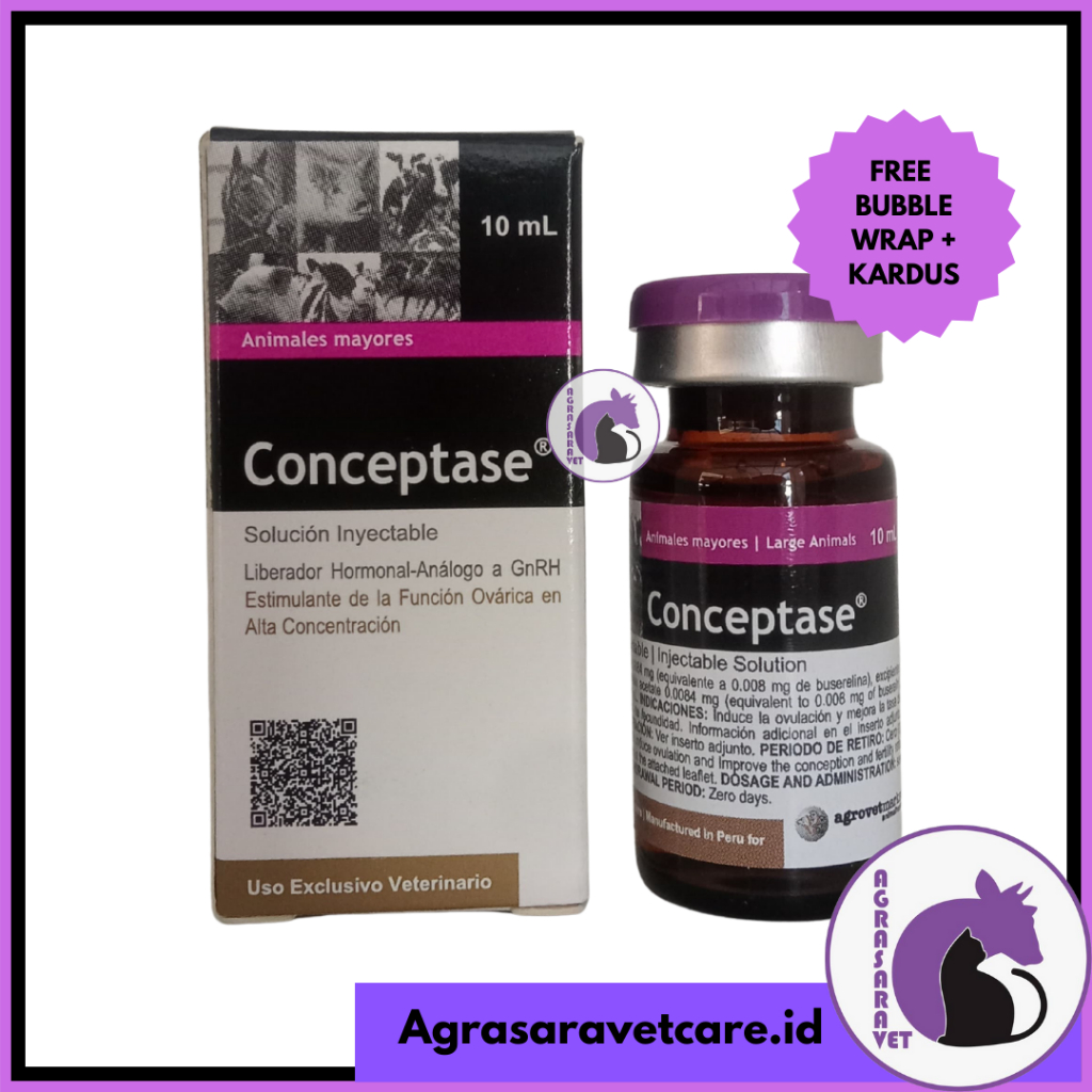 Jual CONCEPTASE 10ML AGROVET - (hormon GNRH ) Hormon kesuburan ...