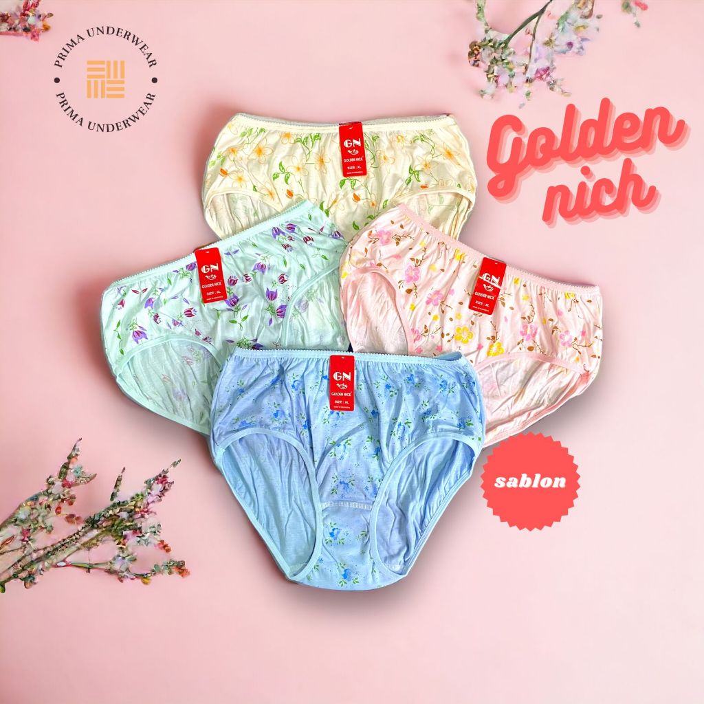 Jual Golden Nick-12 Celana Dalam Best Seller CD 937 Sablon Golden Nick ...