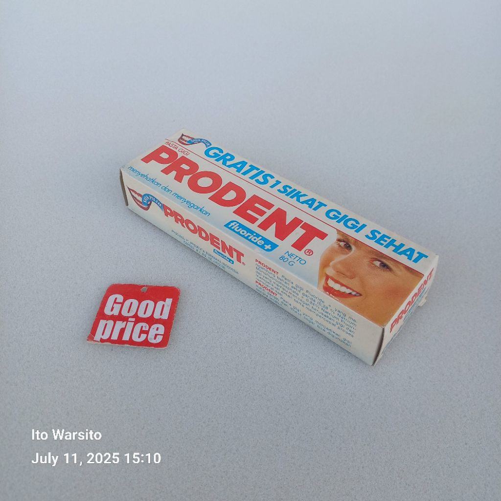Jual BACA DESKRIPSI SEBELUM BELI, Prodent pasta gigi jadul, untuk ...